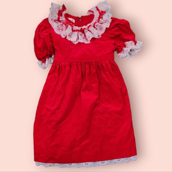Good Lad | Dresses | Good Lad Of Philadelphia Vintage Ruffle Red Velvet ...